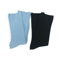China Weaving method Knitted Beauty Socks for Women 100% Cotton Double Cylinder Slouch Socks for sale