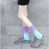 China Unisex Custom Embroidery Logo Sport Athletic Cotton Crew Tie Dye Socks Needle Detection Yes for sale