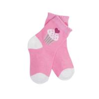 China Top Selling Spring Newborn Infant Christmas Socks with Cute Cake Print and Warm Fabric for sale