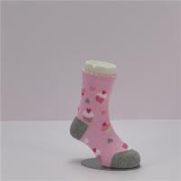 China Top Selling Spring Newborn Infant Christmas Socks with Cute Cake Print and Warm Fabric for sale