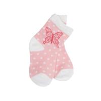 China Stay Comfy and Safe with Our NO Needle Detection Children Socks Cute Butterfly Print for sale