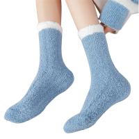 China Daily Socks Breathable Non-slip Coral Fleece Floor Cozy Socks with Needle Detection NO for sale