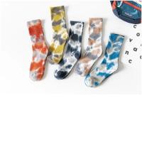 China Regular Style Tie Dye Cotton Athletic Compression Socks for Active Lifestyle for sale