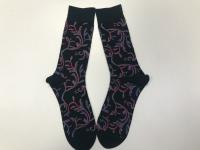 China Spring Season Custom Logo Dot Pattern Design Men Women Cotton Athletic Socks for Sports for sale