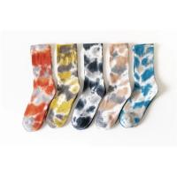 China Autumn Breathable Sock Tie Dye Cool Fashion Men Women Socks High Ankle Regular Style for sale