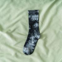 China 20 Colors Crew Oem Tie Dye Unisex Socks Cotton Polyester Spandex Sports Sock Direct Supply for sale