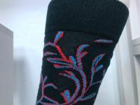 China Long Socks for Men made of 5% Spandex Material Content and featuring Colorful Design for sale