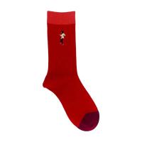 China Custom Print Anti-slip Women's Cotton Socks for Breathable Comfort and Multi Color for sale