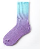 China 75% Cotton Fabric Mid Calf Crew Tie Dye Socks for Unisex in 39-42 EU Size for sale