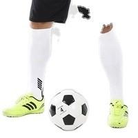 China Antislip Function Kids Football Socks with Thick Material and High Knee Stripes for sale