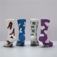 China Colorful Cartoon Print Children High Socks for Girls in Soft and Breathable Material for sale