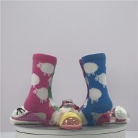 China Colorful Cartoon Print Children High Socks for Girls in Soft and Breathable Material for sale
