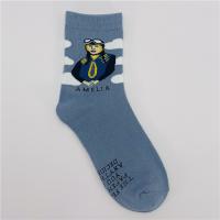 China 39-42 Fashionable Cotton Socks Designer Woman Long Thermal Women Socks Print Pattern for sale