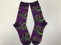 China Custom Designer Fashion 70% Combed Cotton Print Long Socks for Children's Personality for sale