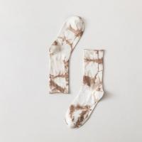 China 2000 Pairs of Unisex Tie Dye Socks Cotton Polyester Spandex Size 39-42 EU Direct Supply for sale