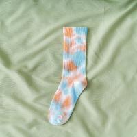China 2000 Pairs of Unisex Tie Dye Socks Cotton Polyester Spandex Size 39-42 EU Direct Supply for sale
