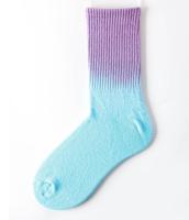 China 75%cotton Fabric Tie Dye Socks Breathable Grip Colorful for Men and Women for sale