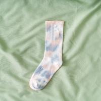 China Novelty Color Tie Dye Unisex Socks Cotton Polyester Spandex Sports Sock Direct Supply for sale