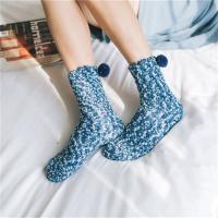 China Thick and Warm Ladies Plush Balls Thermal Socks Lovely Coral Fleece Winter Home Socks for sale
