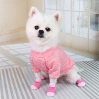 China Stay Fashionable and Cozy with These Pink/Blue Dog Socks Winter Season Must-Have for sale