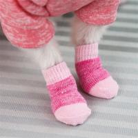 China Stay Fashionable and Cozy with These Pink/Blue Dog Socks Winter Season Must-Have for sale