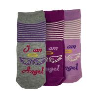 China NO Needle Detection Happy Newborn Slouch High Socks For Children Girl Long Socks 12-24M for sale