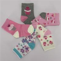 China Soft Winter Knitted Combed Cotton Polyester Baby Socks for Infant Girls in Cold Weather for sale
