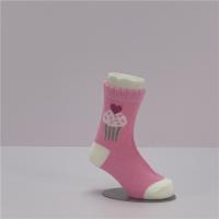 China Young Girl Cute Cartoon Warm Tube Socks Green Cartoon Design for Daily Wear for sale