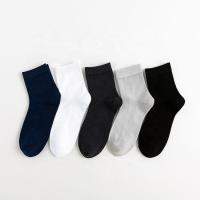 China Knitted Bamboo Breathable Socks for Men 100% Cotton Fashionable Short Tube Socks for sale