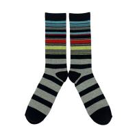 China Anti-bacterial Function Red Beauty Socks Striped Cotton Sports Socks for Men and Women for sale