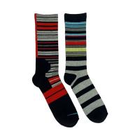 China Anti-bacterial Function Red Beauty Socks Striped Cotton Sports Socks for Men and Women for sale