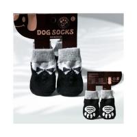 China Black Knitted Pet Print Cute Cartoon Pet Socks for Dogs 1000 Quantity for sale