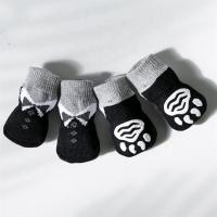 China Pet Matching Sustainable Dogs Cats Socks with Regular Style and Logo Position Cuff for sale