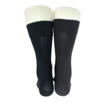 China Gender Men Business Socks Breathable Mercerized Cotton Plain Colour Socks for Autumn for sale
