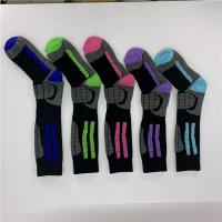 China 50000 Quantity Designer Breathable Jacquard Knitted Custom Cushioned Socks for Men for sale