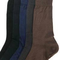 China Anti-slip Men's Cotton Knitted Plain Socks with Custom Logo Black Pattern Type Solid for sale