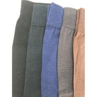 China 15% Polyamide Solid Pattern Men's Crew Socks for Business and Casual Wear Custom Design for sale