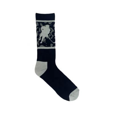 China 50000 Quantity Knitted Athletic Socks Cotton Breathable Anti-Slip Color Match Print Socks for sale