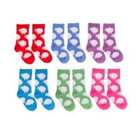 China Red 70%Cotton 28%Polyester 2%Spandex Comfortable Girl Kids Warm Anti Slip Infant Socks for sale
