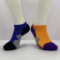 China Orange Blue Cotton Short Sports Socks for Men Ankle Socks 39-41 for sale