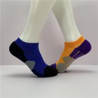 China Orange Blue Cotton Short Sports Socks for Men Ankle Socks 39-41 for sale