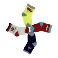 China Casual Socks Golden Cotton Anti Slip Animal Socks for Kids 12-24M for sale