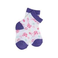 China Gray Organic Cotton Baby Socks Infant Cute Print Breathable Quick Dry Socks Custom Design for sale