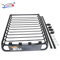 China 1.2 / 1.4 / 1.6 * 0.98m Heavy Duty Roof Cargo Basket , E001 Rooftop Basket Carrier  for sale