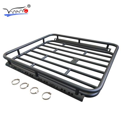 China Nissan Paladin Low Profile Roof Rack Basket , E009A Easy To Get On Car Cargo Basket for sale