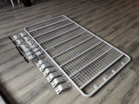 China YH-E-022 Q2 Universal Platform Flat Iron Steel White / Black Roof Rack Luggage Rack Carrier Basket for sale