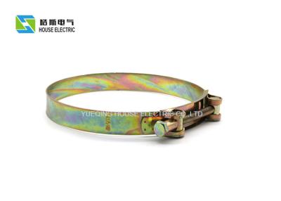 China Iron Center Pivot Irrigation Parts / Iron Spring Hose Clamps For Flex PVC Hose for sale