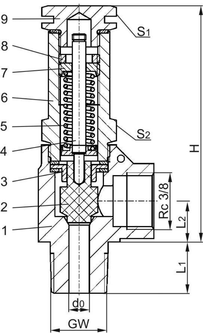 Angle Type Safety Valve , A 351 CF8M DN25 PN63 Cryogenic Safety Valves 0