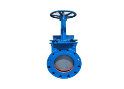 China 4 inch Wafer Type Knife Gate Valve Stainless Steel Wheel Handle for sale
