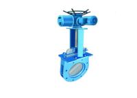 China TOBO High Temperature Pneumatic Ceramic Shut Off 3 5 Inch Dn100 Knife Gate Valve for sale